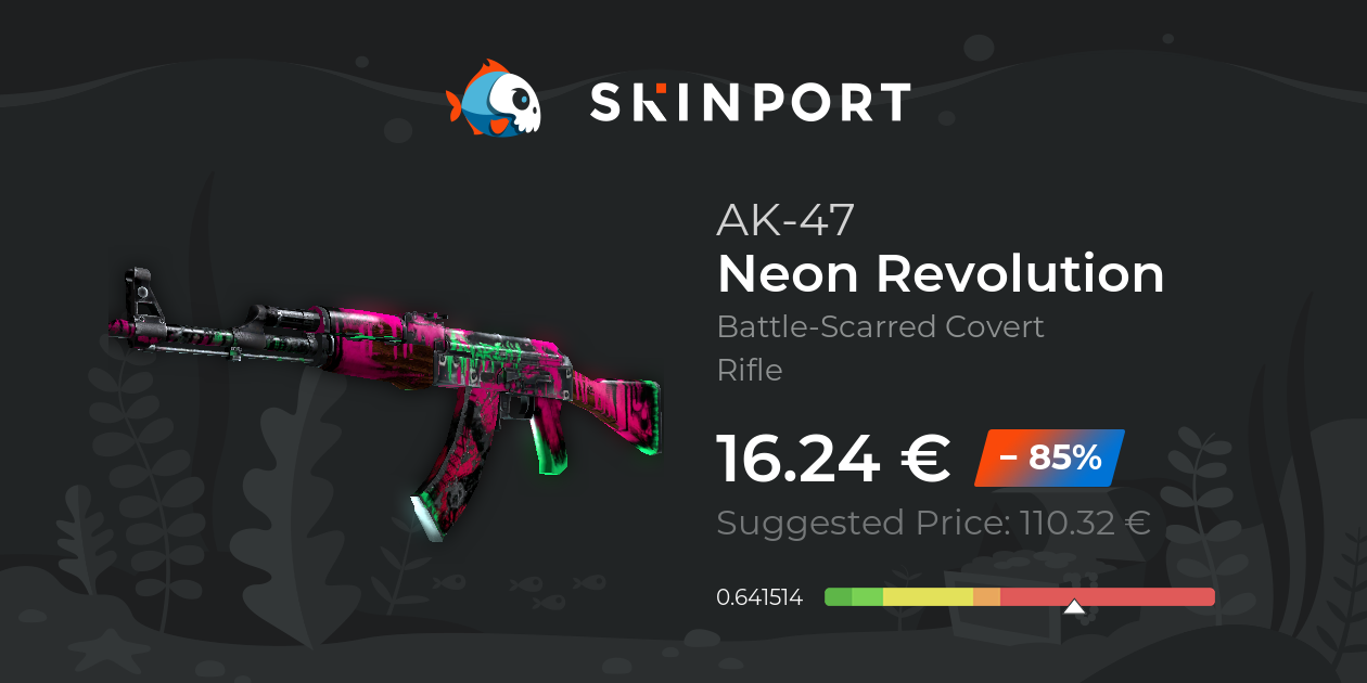 AK-47 | Neon Revolution (Battle-Scarred) - Counter-Strike 2 - Skinport