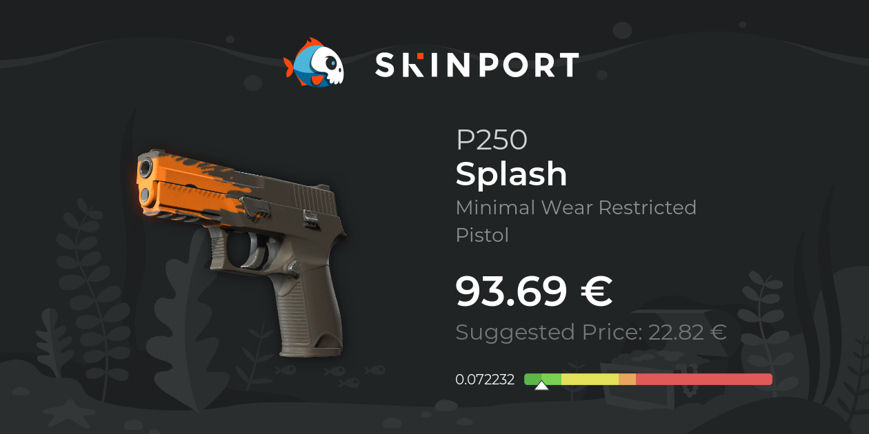 P250 | Splash (Minimal Wear) - Counter-Strike 2 - Skinport