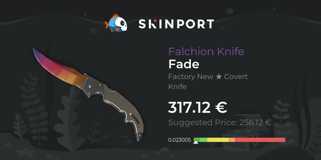 Falchion Knife | Fade (Factory New) - Counter-Strike 2 - Skinport