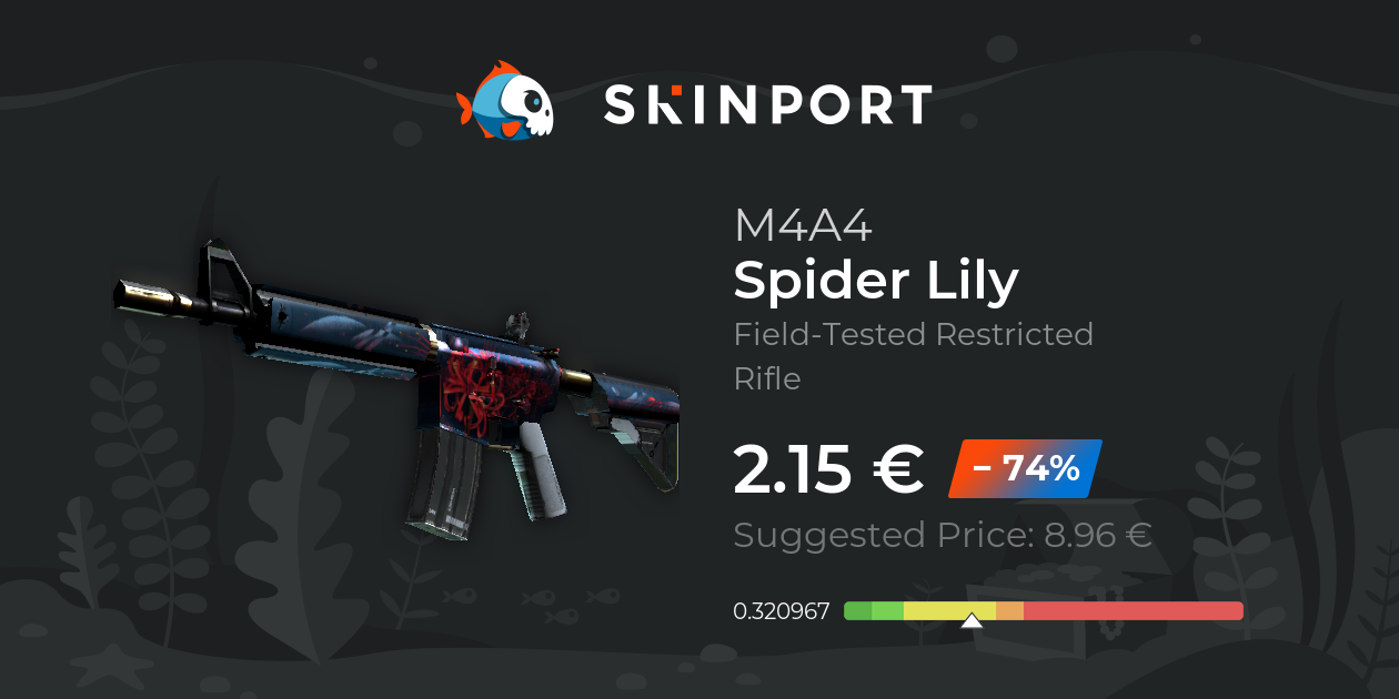 M4A4 | Spider Lily (Field-Tested) - CS:GO - Skinport