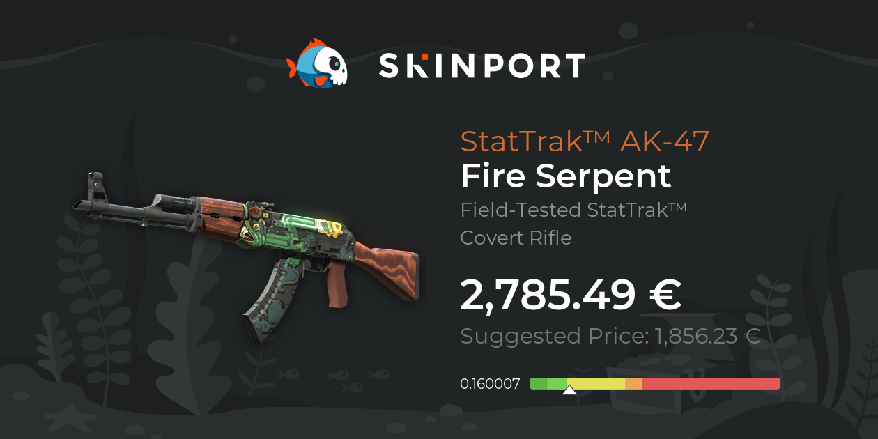 StatTrak™ AK-47 | Fire Serpent (Field-Tested) - Counter-Strike 2 - Skinport