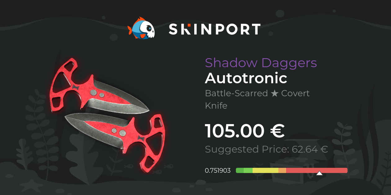 Shadow Daggers | Autotronic (Battle-Scarred) - Counter-Strike 2 - Skinport