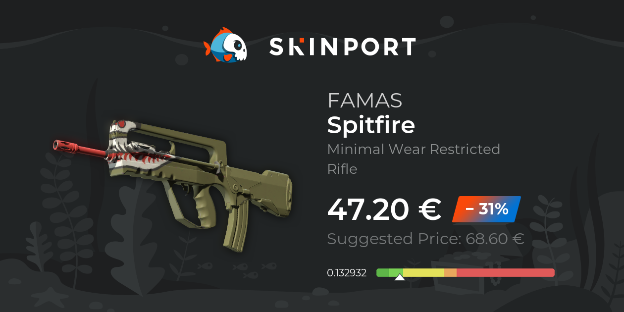 FAMAS | Spitfire (Minimal Wear) - Counter-Strike 2 - Skinport