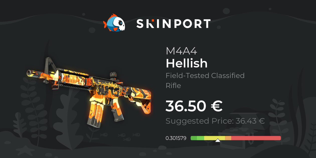 M4A4 | Hellish (Field-Tested) - Counter-Strike 2 - Skinport