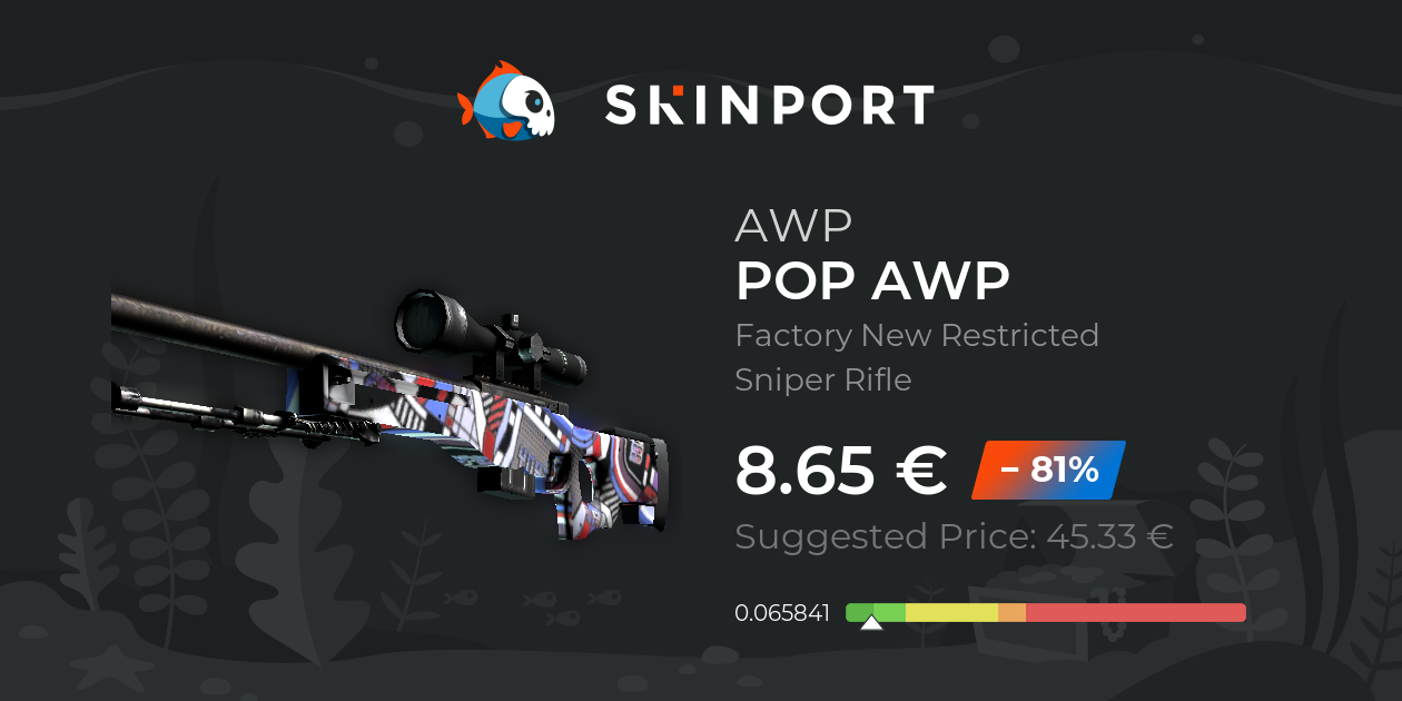 AWP | POP AWP (Factory New) - Counter-Strike 2 - Skinport
