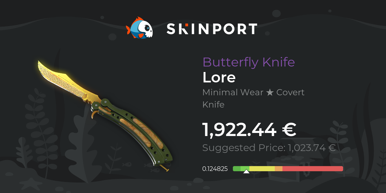 Butterfly Knife | Lore (Minimal Wear) - Counter-Strike 2 - Skinport