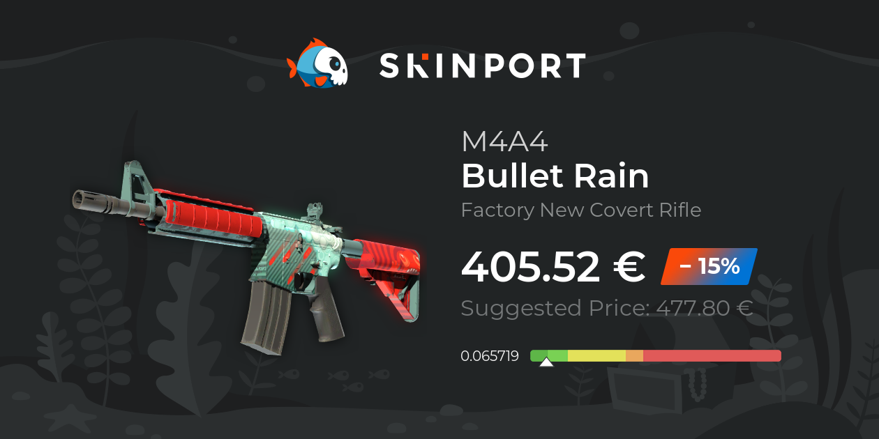 M4A4 | Bullet Rain (Factory New) - Counter-Strike 2 - Skinport
