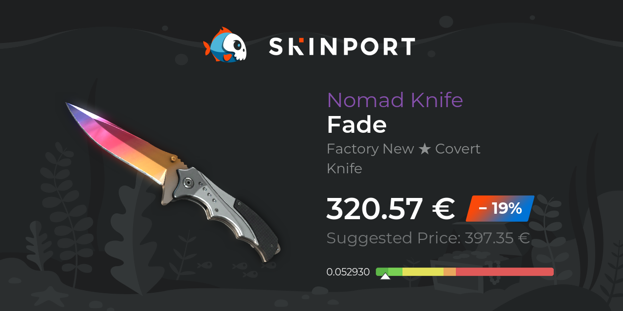 Nomad Knife | Fade (Factory New) - Counter-Strike 2 - Skinport