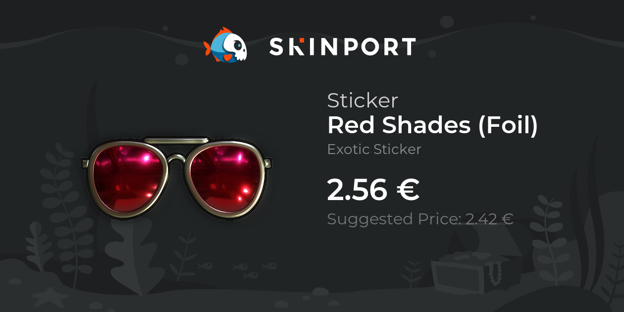 Sticker | Red Shades (Foil) - Counter-Strike 2 - Skinport