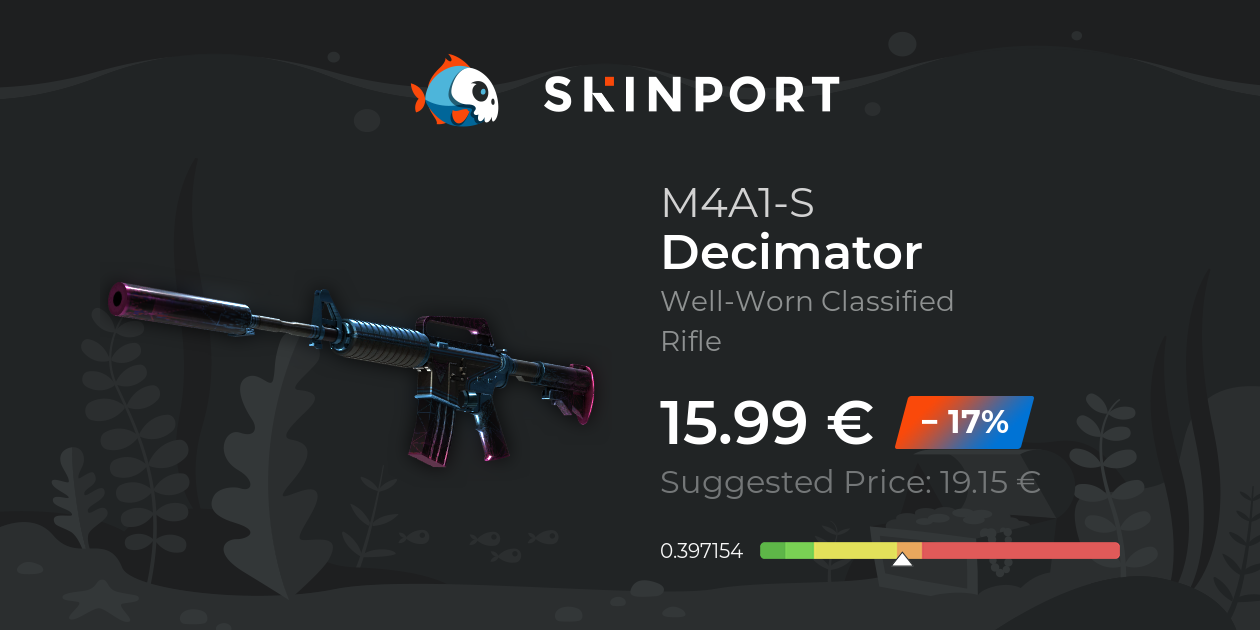 M4A1-S | Decimator (Well-Worn) - Counter-Strike 2 - Skinport