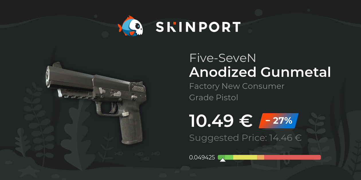 Five-SeveN | Anodized Gunmetal (Factory New) - Counter-Strike 2 - Skinport