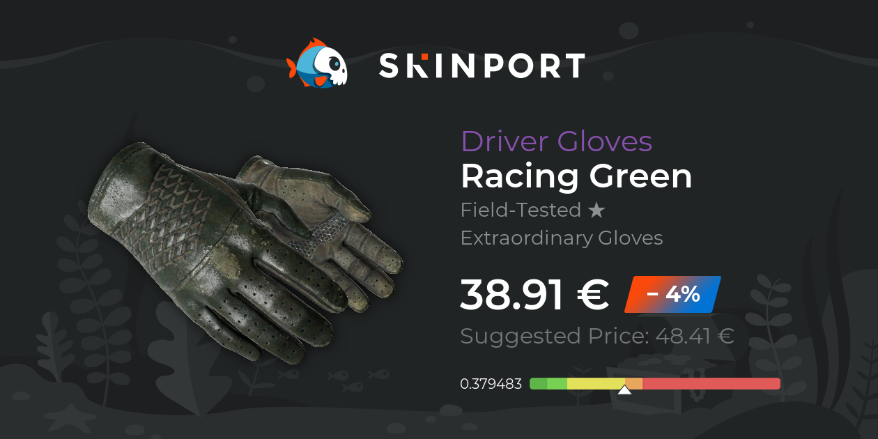 Driver Gloves | Racing Green (Field-Tested) - Counter-Strike 2 - Skinport