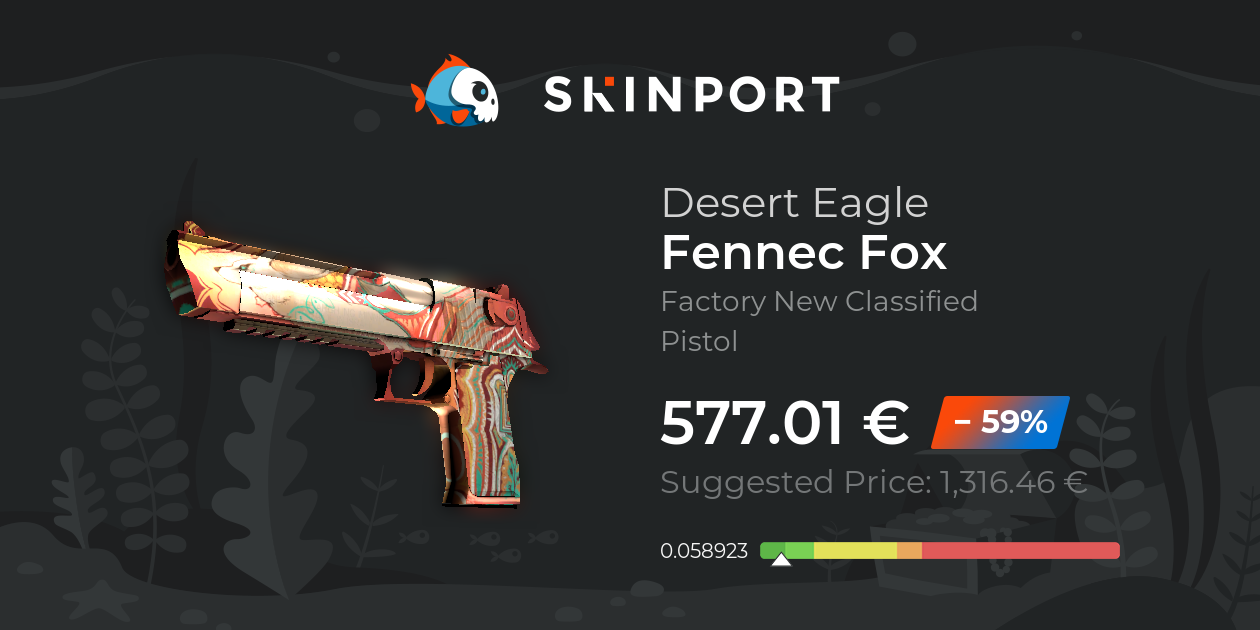 Desert Eagle | Fennec Fox (Factory New) - CS2 - Skinport