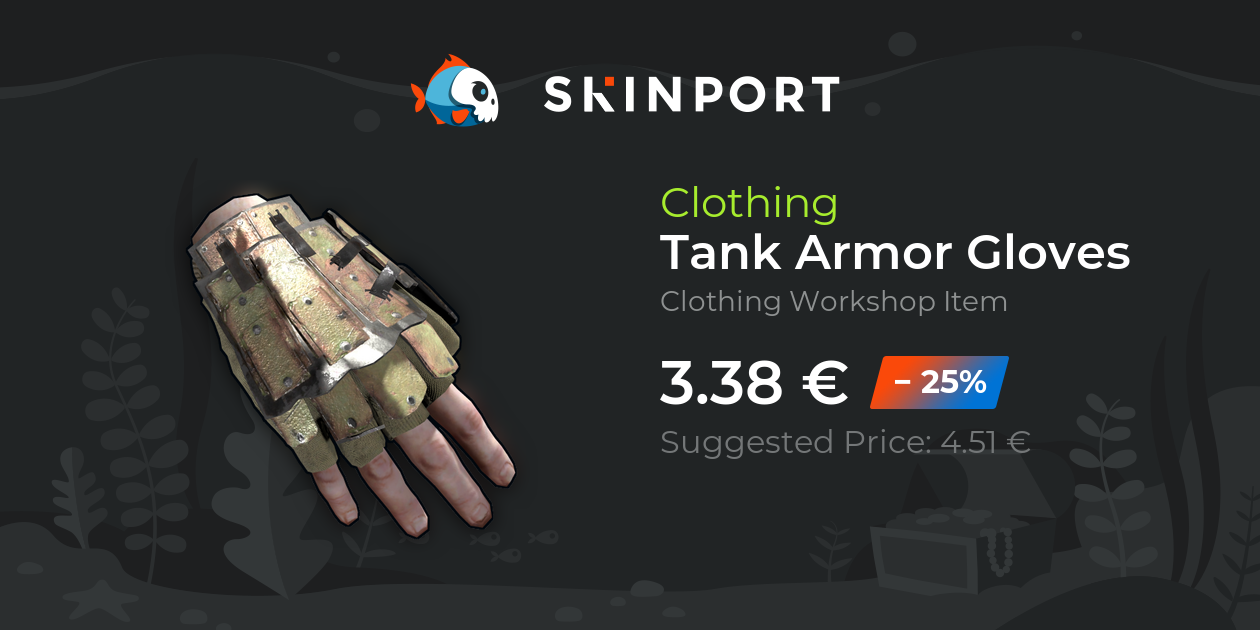 Tank Armor Gloves - Rust - Skinport