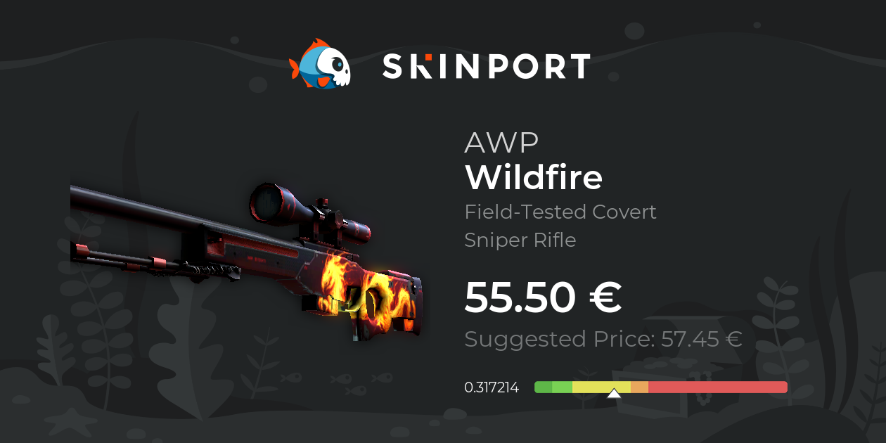 AWP | Wildfire (Field-Tested) - CS:GO - Skinport