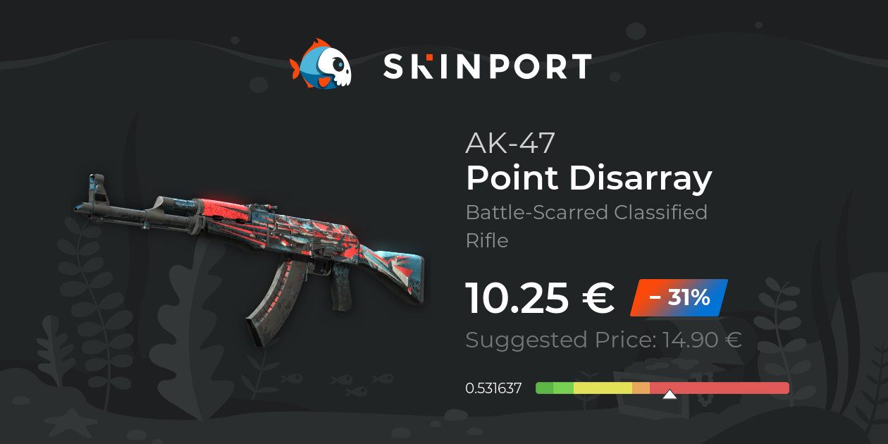 AK-47 | Point Disarray (Battle-Scarred) - Counter-Strike 2 - Skinport