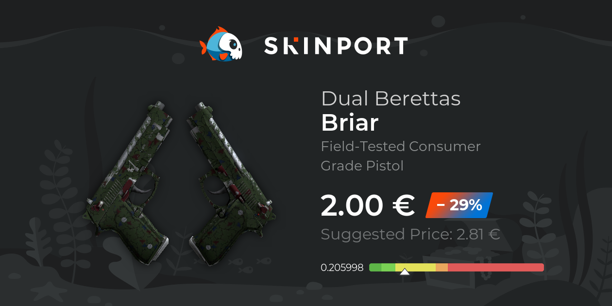 Dual Berettas | Briar (Field-Tested) - Counter-Strike 2 - Skinport