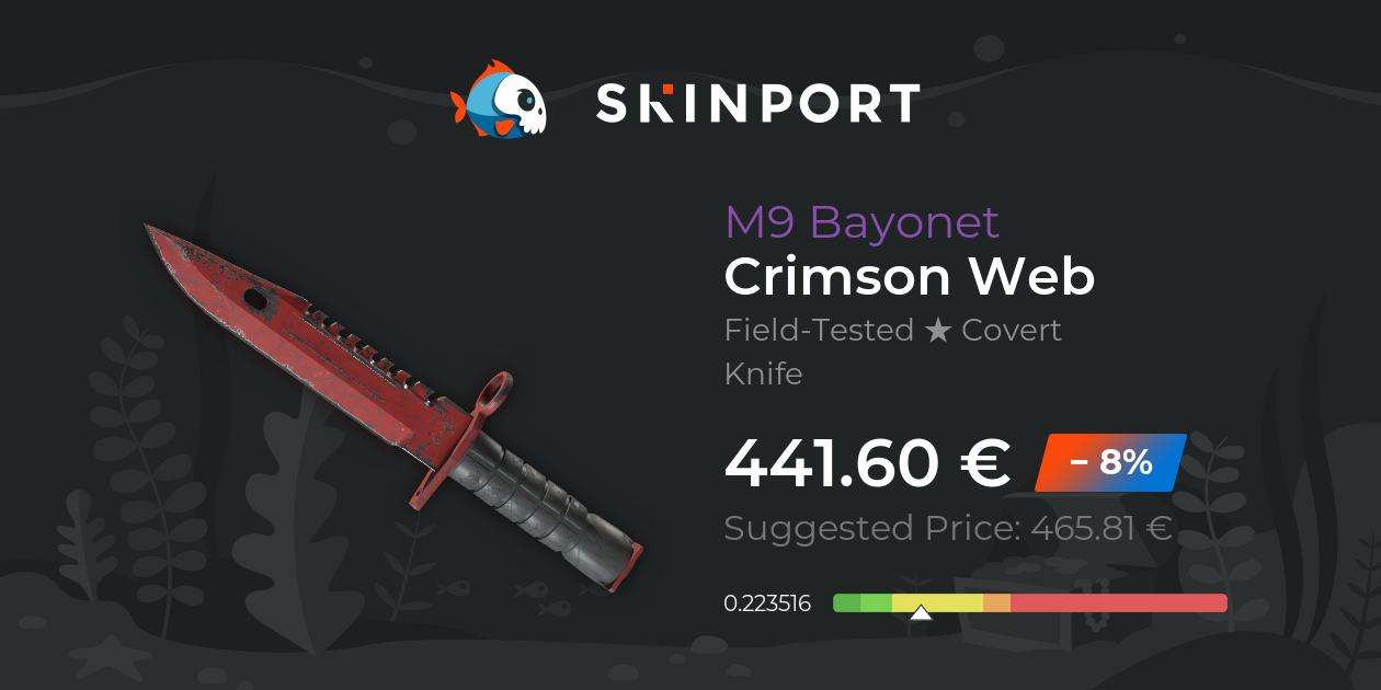 M9 Bayonet | Crimson Web (Field-Tested) - Counter-Strike 2 - Skinport