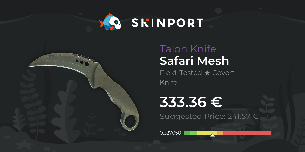 Talon Knife | Safari Mesh (Field-Tested) - Counter-Strike 2 - Skinport