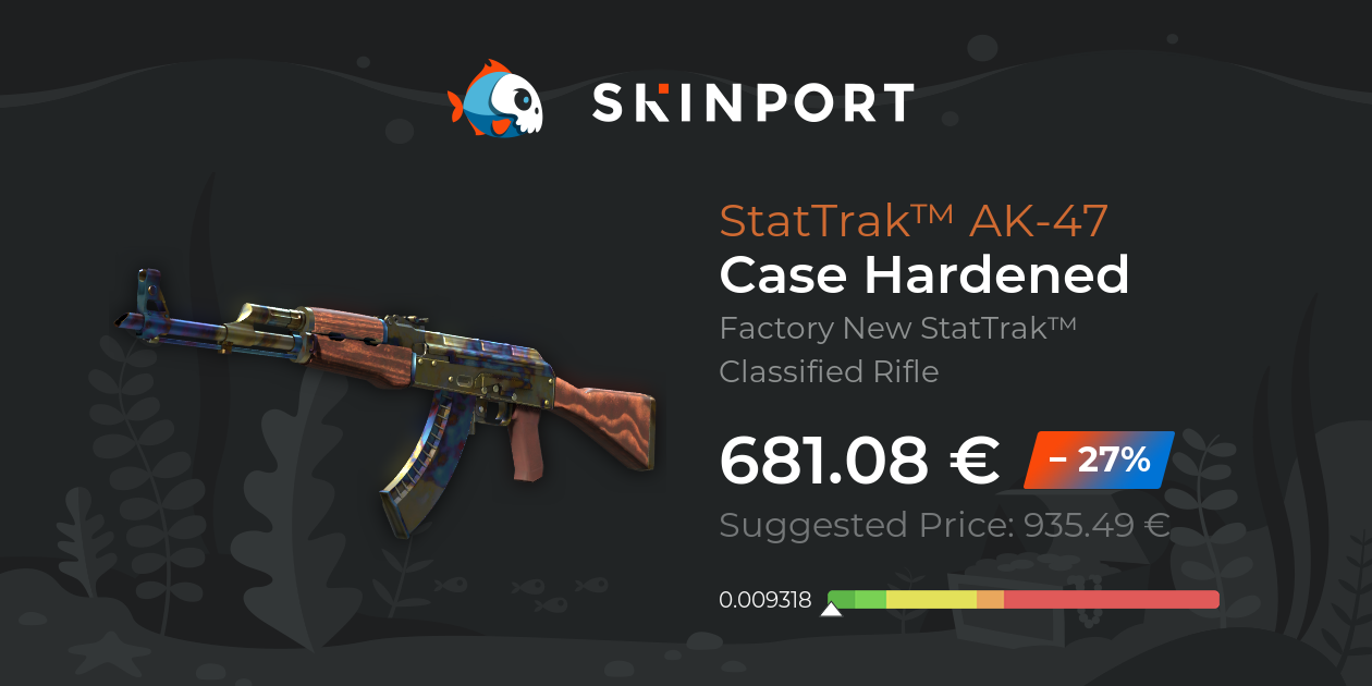 StatTrak™ AK-47 | Case Hardened (Factory New) - Counter-Strike 2 - Skinport