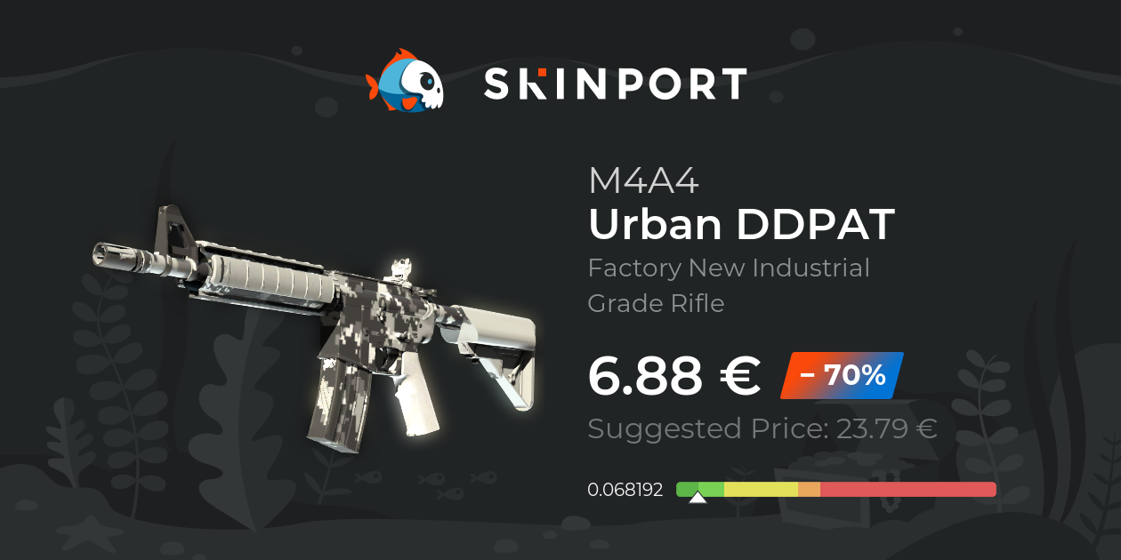 M4A4 | Urban DDPAT (Factory New) - Counter-Strike 2 - Skinport
