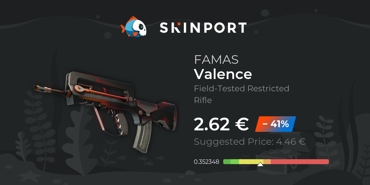 FAMAS | Valence (Field-Tested) - Counter-Strike 2 - Skinport
