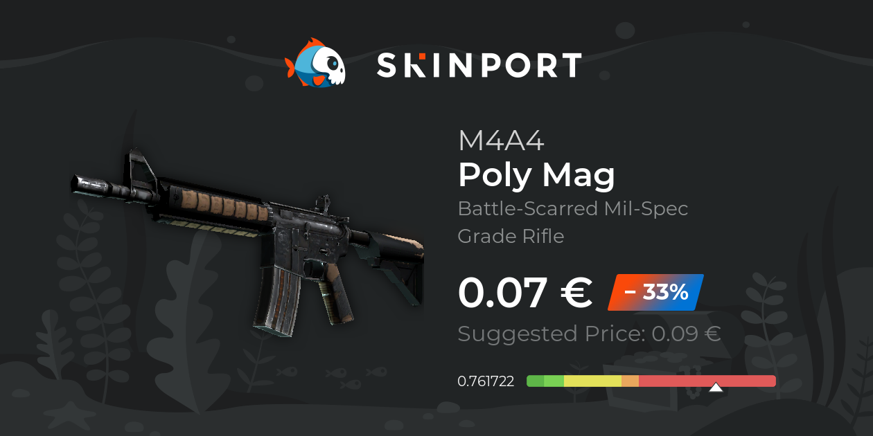 M4A4 | Poly Mag (Battle-Scarred) - Counter-Strike 2 - Skinport