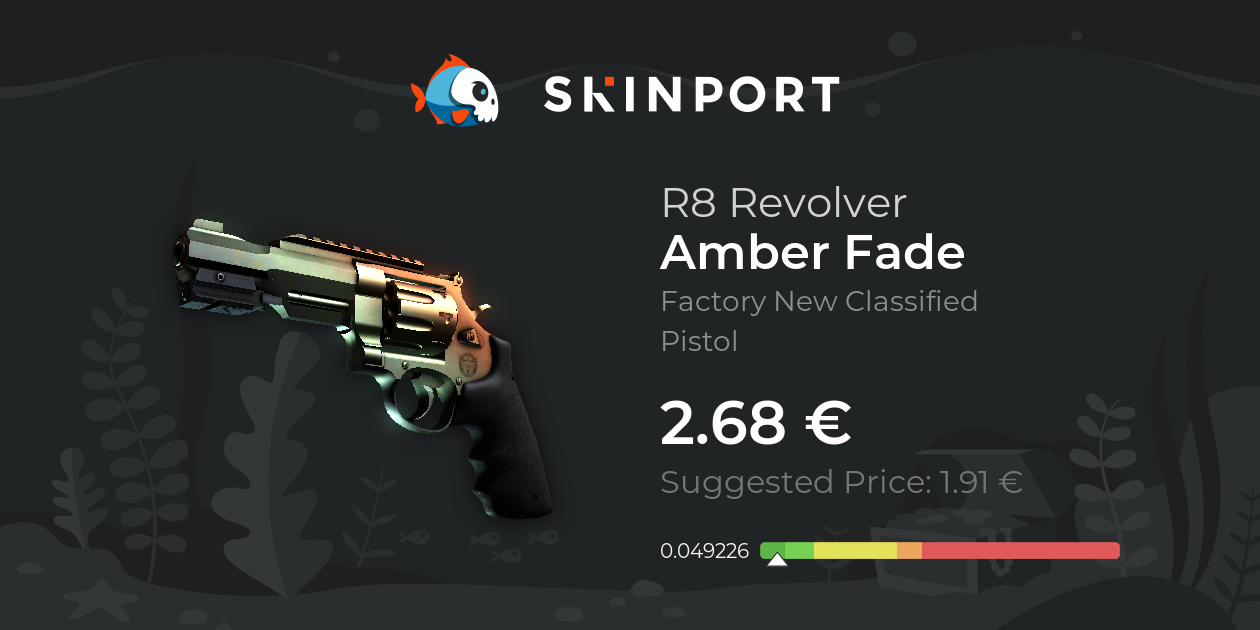 R8 Revolver | Amber Fade (Factory New) - Counter-Strike 2 - Skinport