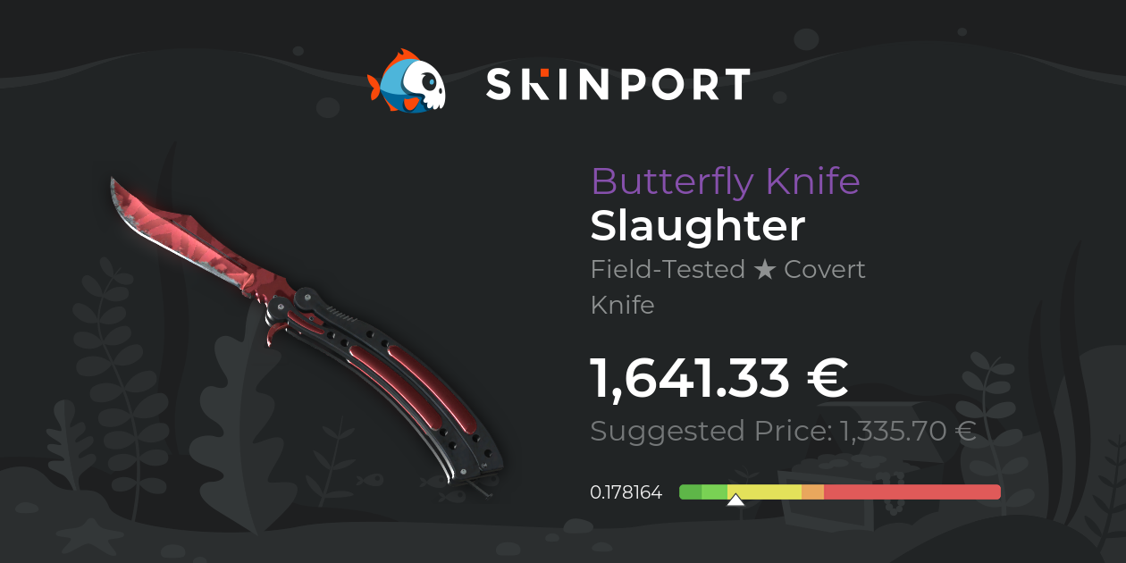 Butterfly Knife | Slaughter (Field-Tested) - Counter-Strike 2 - Skinport