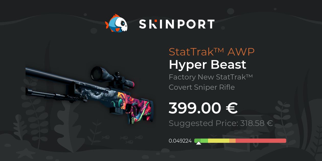 StatTrak™ AWP | Hyper Beast (Factory New) - Counter-Strike 2 - Skinport