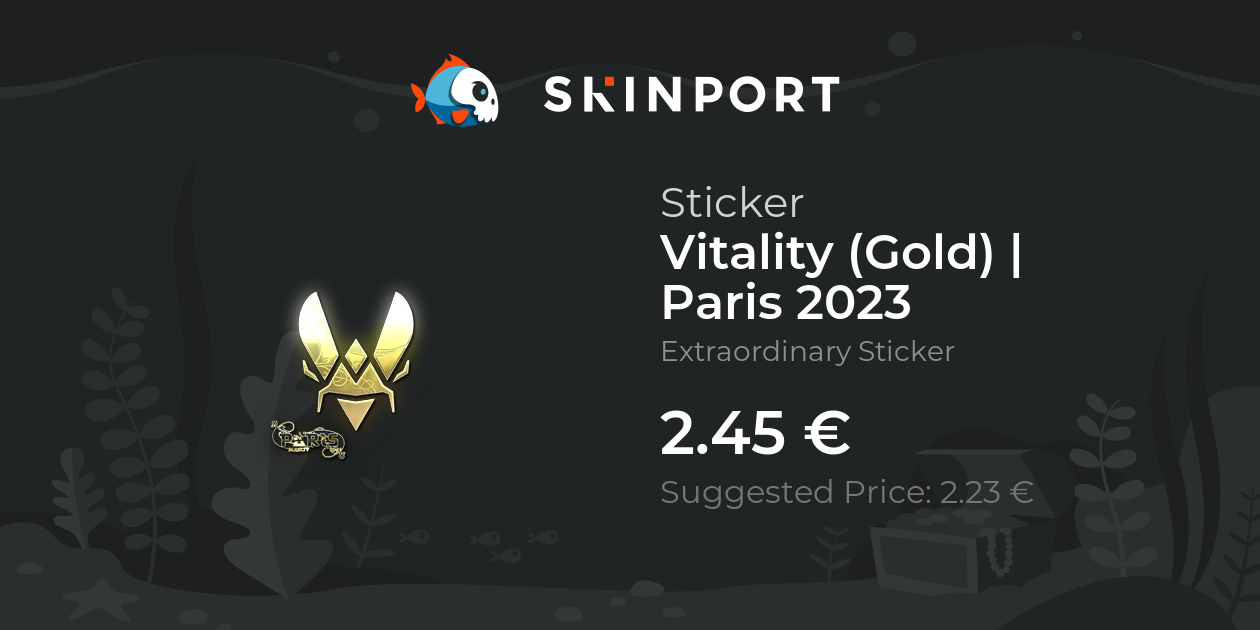 Sticker | Vitality (Gold) | Paris 2023 - Counter-Strike 2 - Skinport