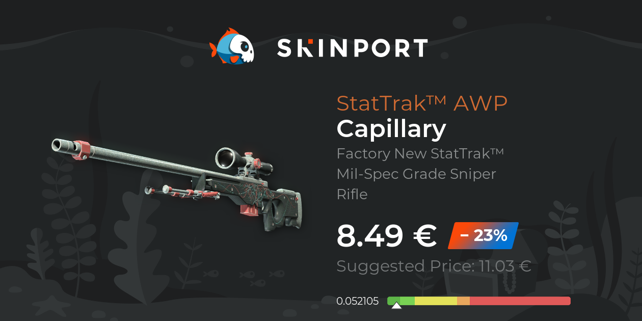 StatTrak™ AWP | Capillary (Factory New) - Counter-Strike 2 - Skinport
