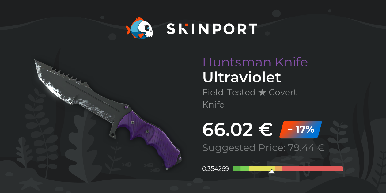 Huntsman Knife | Ultraviolet (Field-Tested) - Counter-Strike 2 - Skinport