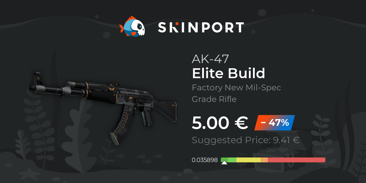 AK-47 | Elite Build (Fabrikneu) - Counter-Strike 2 - Skinport