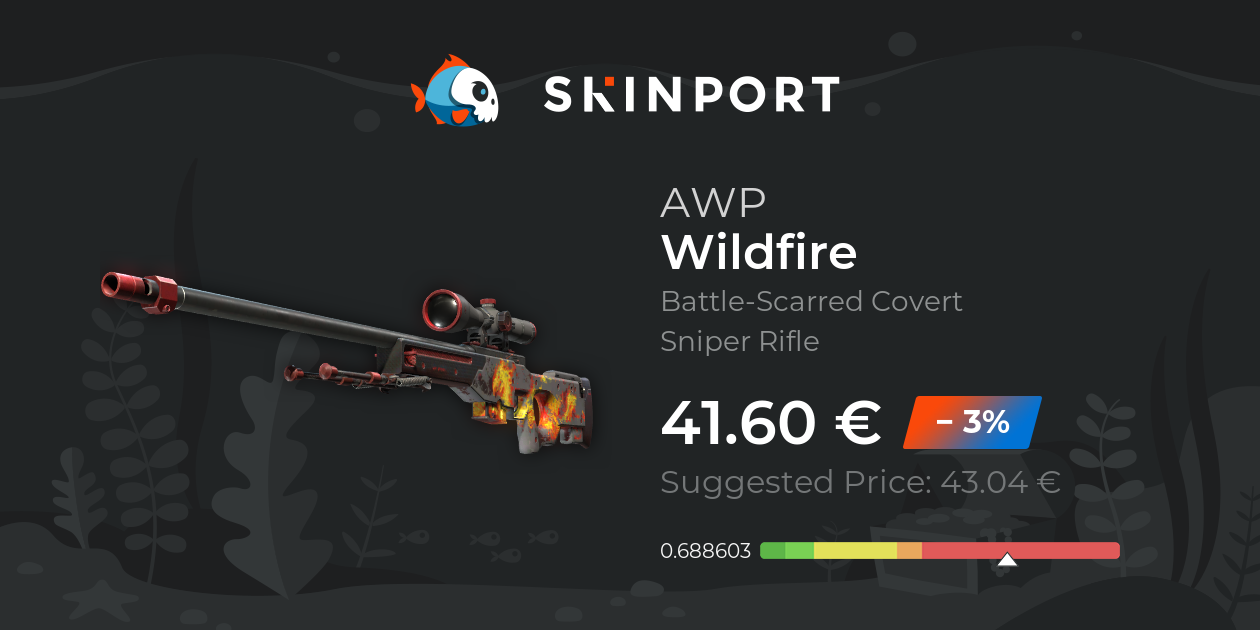 AWP | Wildfire (Battle-Scarred) - Counter-Strike 2 - Skinport