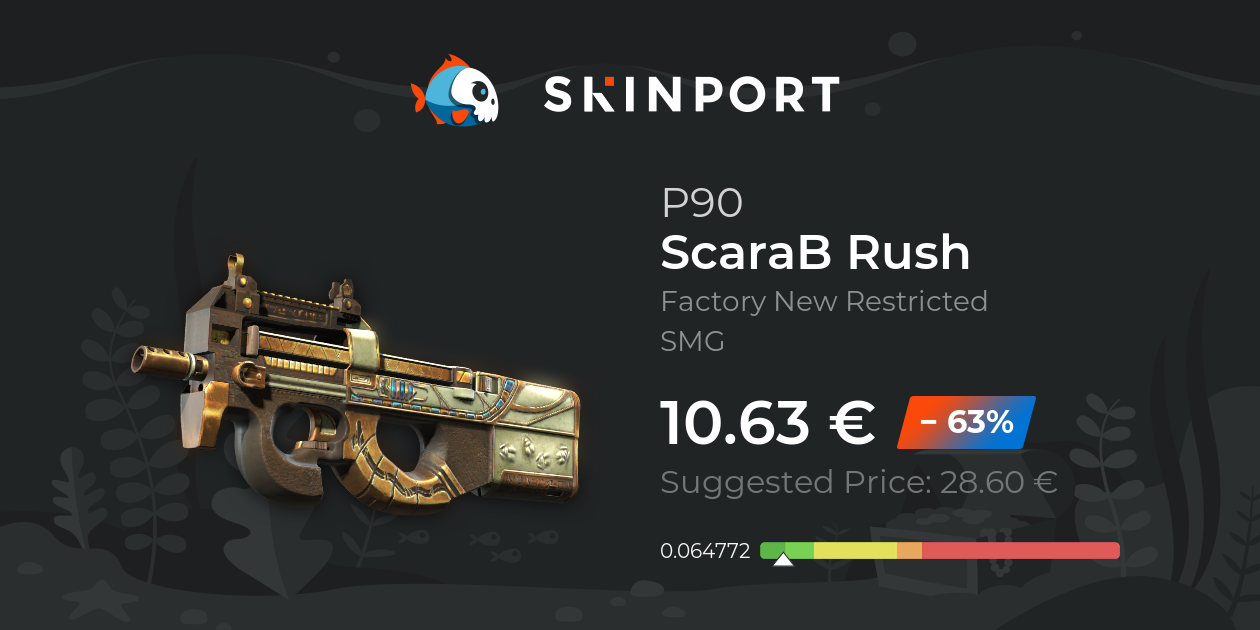 P90 | ScaraB Rush (崭新出厂) - Counter-Strike 2 - Skinport