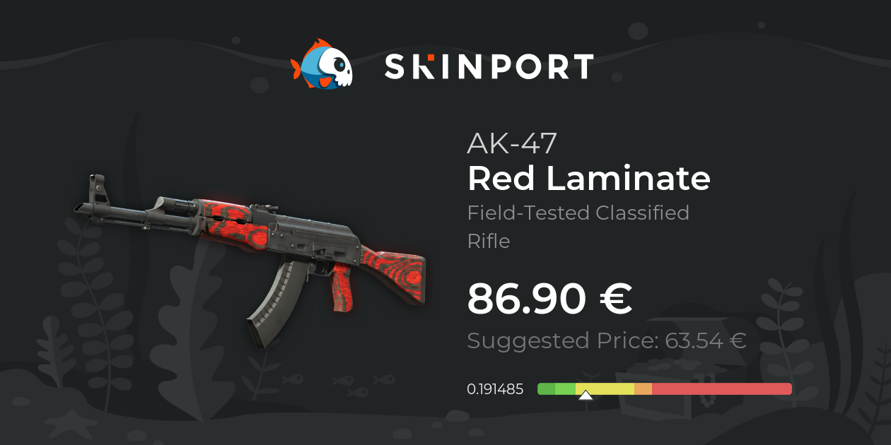 AK-47 | Red Laminate (Field-Tested) - Counter-Strike 2 - Skinport