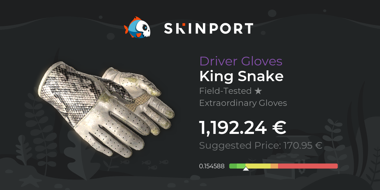 Driver Gloves | King Snake (Field-Tested) - Counter-Strike 2 - Skinport