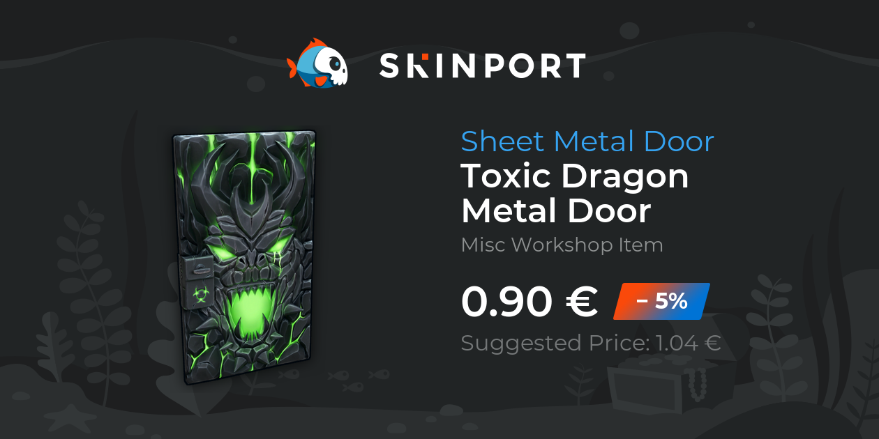Toxic Dragon Metal Door - Rust - Skinport