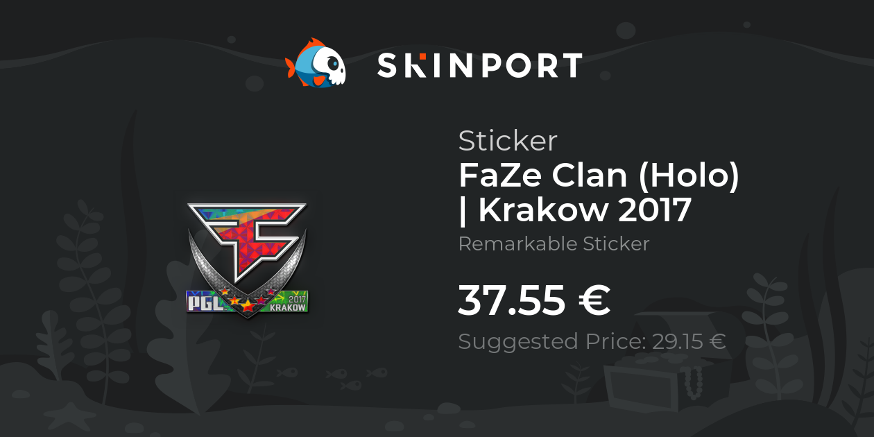 Sticker | FaZe Clan (Holo) | Krakow 2017 - Counter-Strike 2 - Skinport