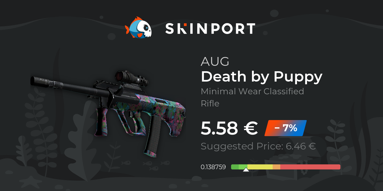 AUG | Death by Puppy (Minimal Wear) - CS:GO - Skinport