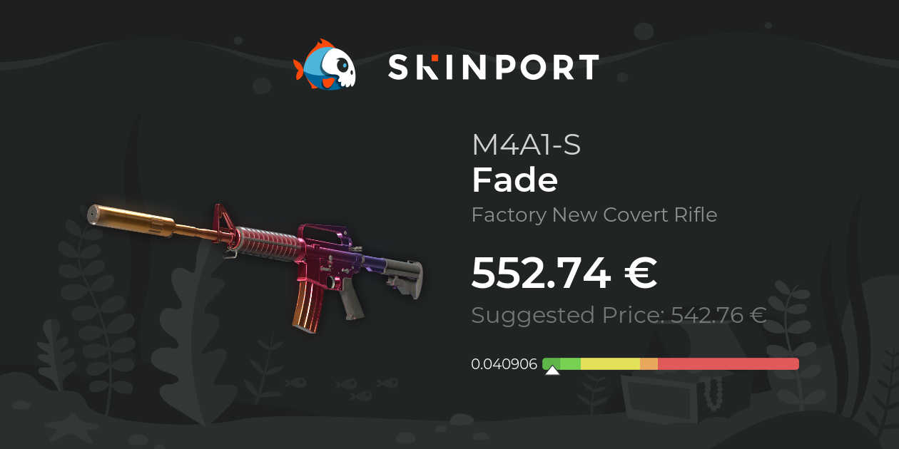 M4A1-S | Fade (Factory New) - Counter-Strike 2 - Skinport