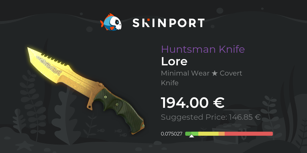 Huntsman Knife | Lore (Minimal Wear) - Counter-Strike 2 - Skinport
