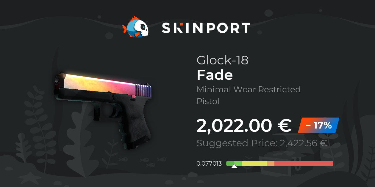 Glock-18 | Fade (Minimal Wear) - Counter-Strike 2 - Skinport