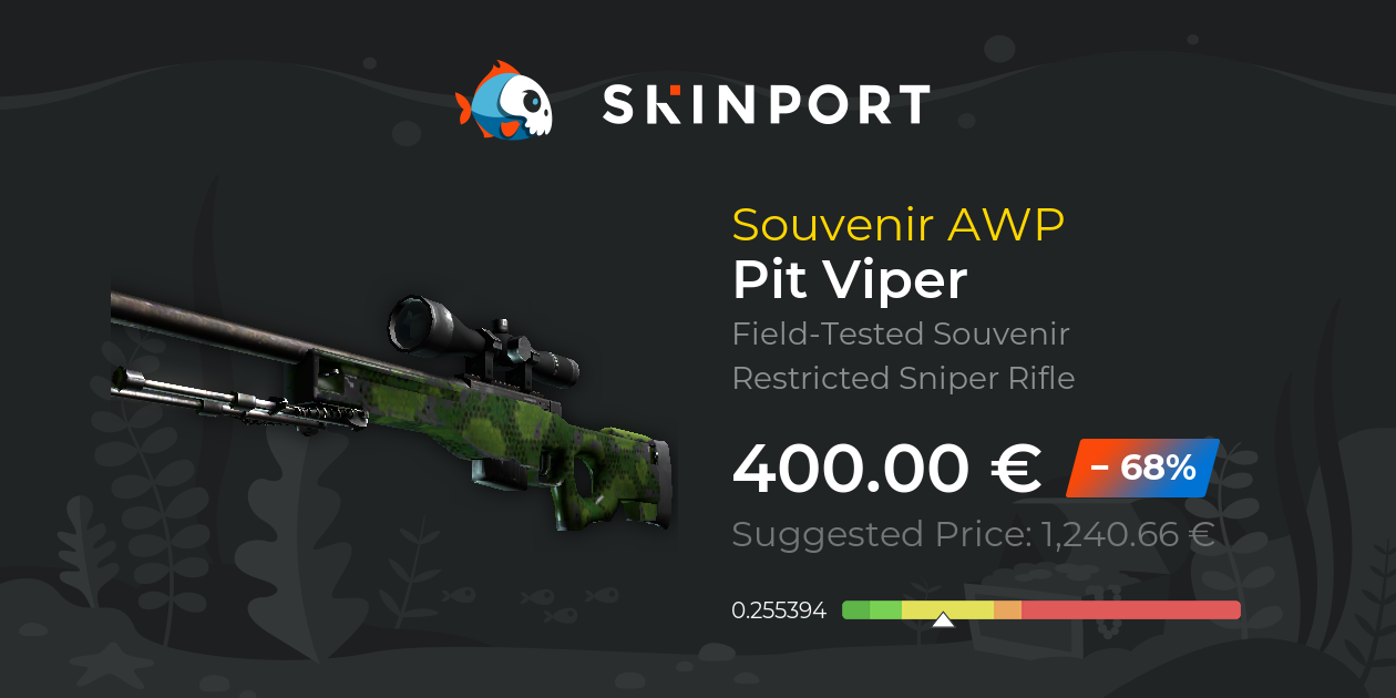 Souvenir AWP | Pit Viper (Field-Tested) - Counter-Strike 2 - Skinport