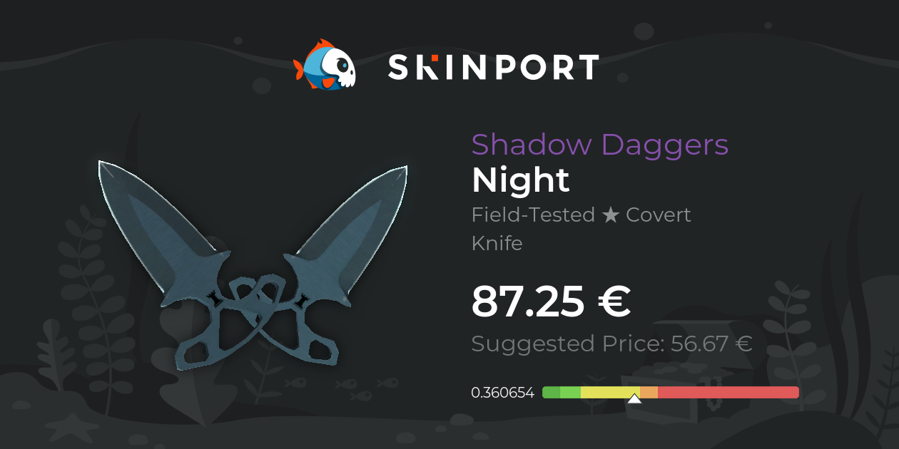 Shadow Daggers | Night (Field-Tested) - CS2 - Skinport