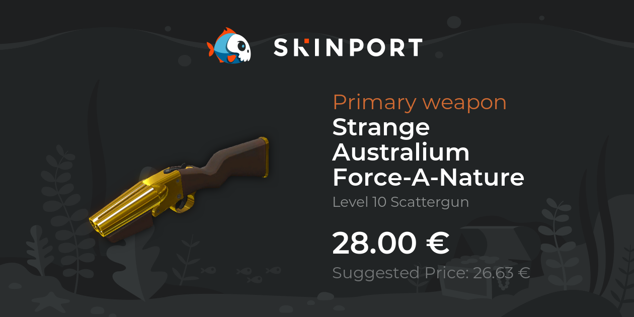 Strange Australium Force-A-Nature - Team Fortress 2 - Skinport