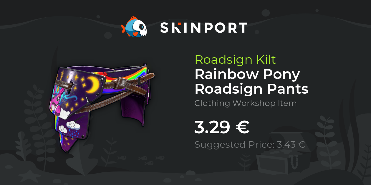 Rainbow Pony Roadsign Pants - Rust - Skinport