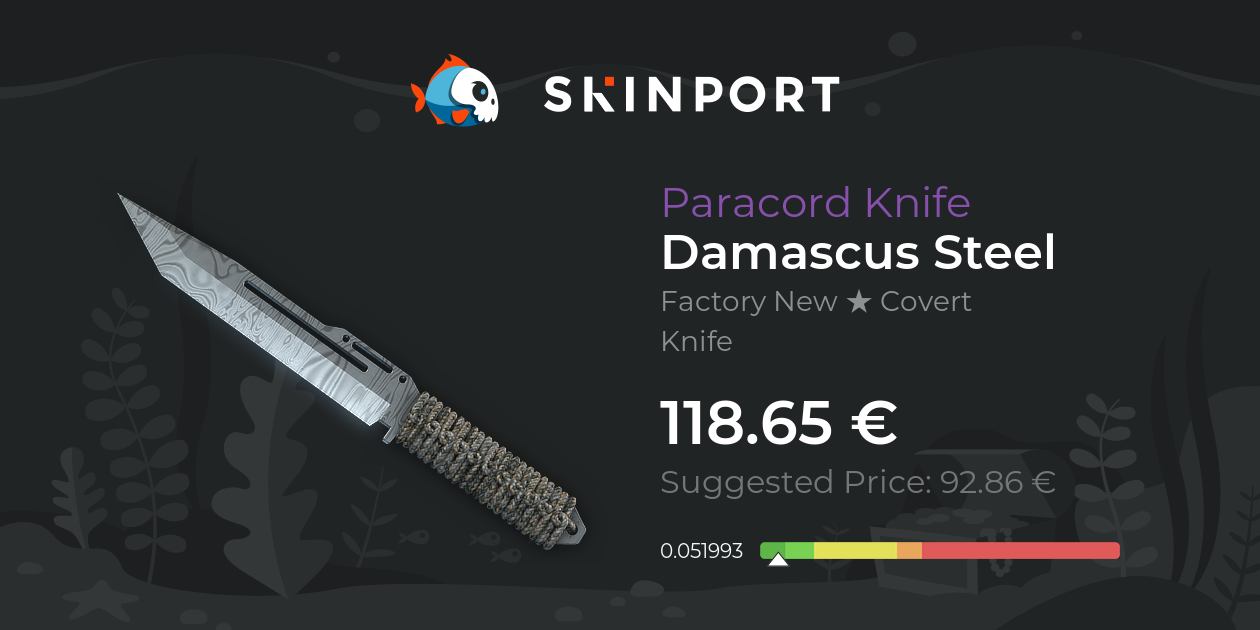 Paracordkniv (★) | Damascus Steel (Fabriksny) - Counter-Strike 2 - Skinport