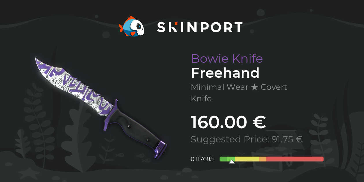 Bowie Knife | Freehand (Minimal Wear) - Counter-Strike 2 - Skinport